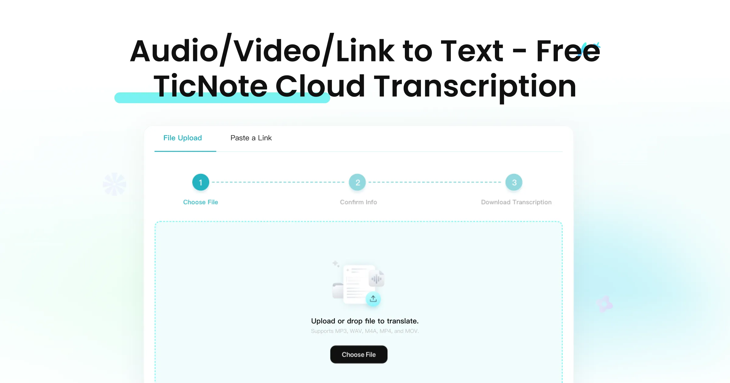 MP3 to Text Converter – Free Online | TicNote Cloud
